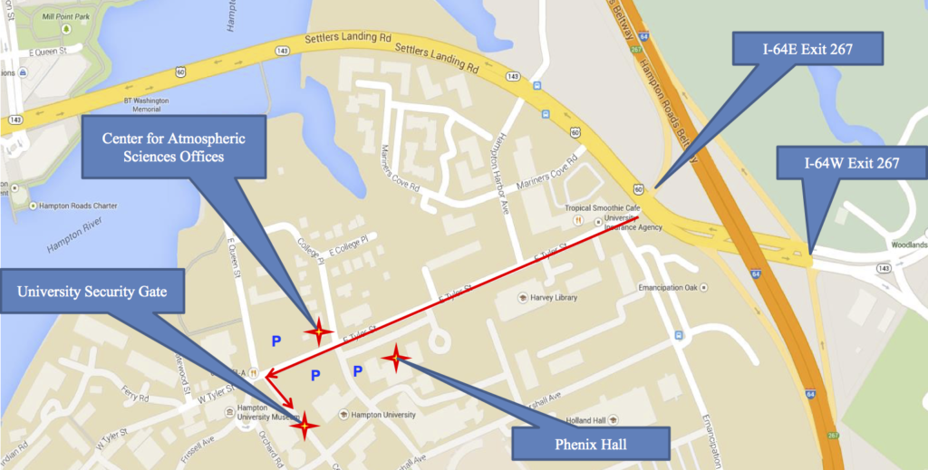 Location – Center for Atmospheric Sciences